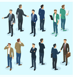 Isometric people set Royalty Free Vector Image