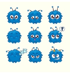 Blue character Royalty Free Vector Image - VectorStock