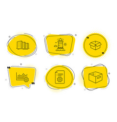 Buildings technical documentation and lighthouse Vector Image