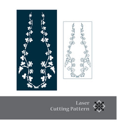 Modern laser cut panel gate design Royalty Free Vector Image