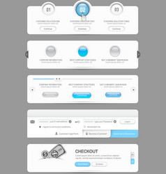 Business Website template infographic design menu Vector Image