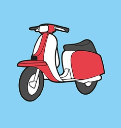 Vespa scooter icon design template Royalty Free Vector Image