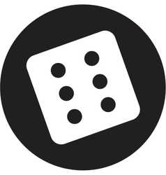 Dice icon Royalty Free Vector Image - VectorStock