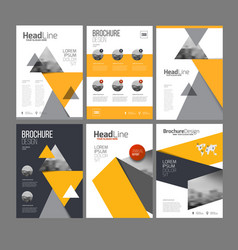 Brochure 3 fold flyer design a4 template Vector Image