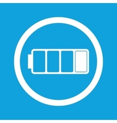 Low battery sign icon Royalty Free Vector Image