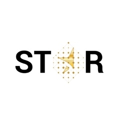 Gold alphabet letter sp s p logo combination icon Vector Image