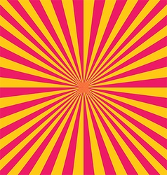 Red and orange sunburst background radial rays Vector Image