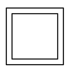Square frame shape icon vertical decorative Vector Image