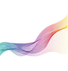 Abstract smooth color wave flow Royalty Free Vector Image