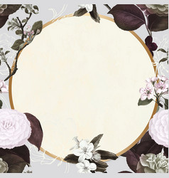 Rose branch frame Royalty Free Vector Image - VectorStock