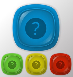 Question mark in the shape of heart Royalty Free Vector