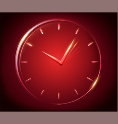 Alarm clock vintage red time countdown morning Vector Image
