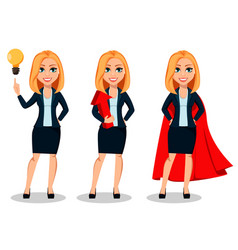 Business woman in office style clothes Royalty Free Vector