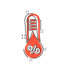 Humidity icon in comic style climate cartoon Vector Image