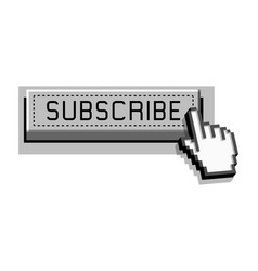 Profile icon interface subscribe button channel Vector Image