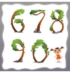 Floral number 8 Royalty Free Vector Image - VectorStock