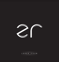 Rm initial letter split lowercase logo modern Vector Image