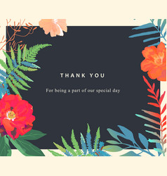 Wedding floral background colorful invitation Vector Image