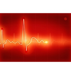 Normal electrocardiogram ecg eps 8 Royalty Free Vector Image