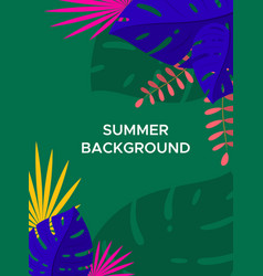 Summer party poster template Royalty Free Vector Image