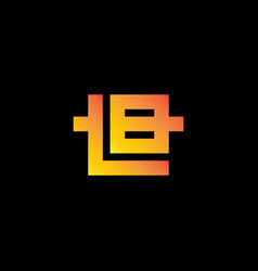 B8 b 8 letter and number combination logo design Vector Image