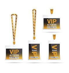 Vip access lanyards Royalty Free Vector Image - VectorStock