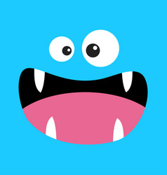 Cartoon monster characters show invitation Vector Image