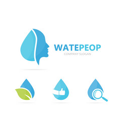 Water drinking people with water glasses drinking Vector Image