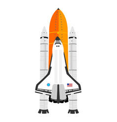 Vintage space ship concept Royalty Free Vector Image
