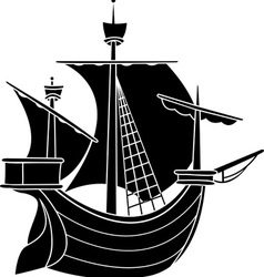 18th-century cargo ship Royalty Free Vector Image