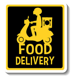 Sticker design with strawberry isolated Royalty Free Vector