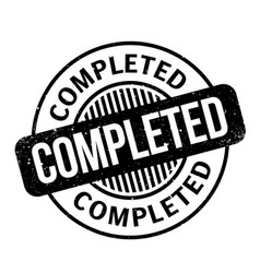 Completed rubber stamp Royalty Free Vector Image