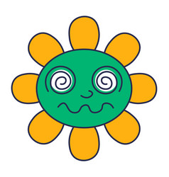 Cartoon flower Royalty Free Vector Image - VectorStock