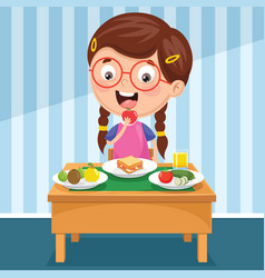 Kids daily routine activities Royalty Free Vector Image