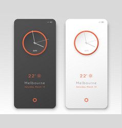Ui ux mobile application interface design Vector Image