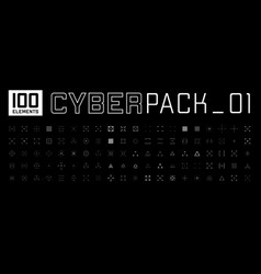 Futuristic cyberpunk gui triangle target aim Vector Image