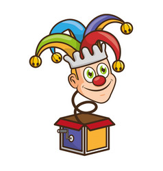 Jack in box Royalty Free Vector Image - VectorStock