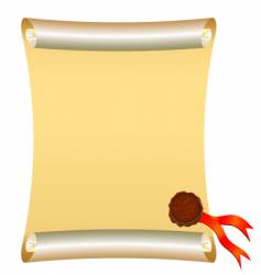 Scroll letter Royalty Free Vector Image - VectorStock