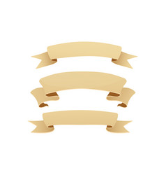 Parchment paper scroll ribbon old vintage banner Vector Image