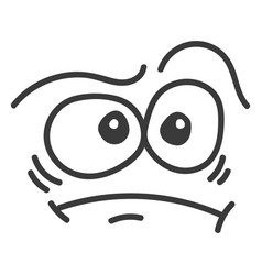 Hypnotized emoticon face cartoon Royalty Free Vector Image