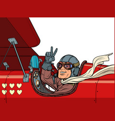 Love plane Royalty Free Vector Image - VectorStock