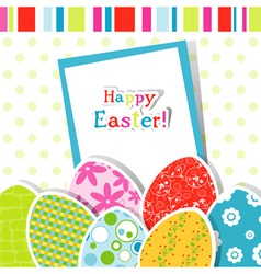 Template easter greeting card Royalty Free Vector Image