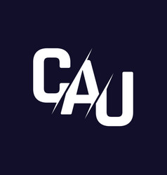 Monogram letters initial logo design azs Vector Image