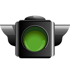 Green traffic light Royalty Free Vector Image - VectorStock