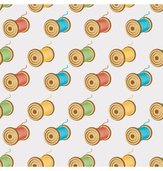 Sewing seamless pattern tools and elements or Vector Image