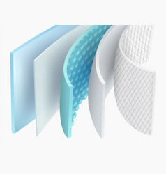 Moisture absorbent sheet and ventilation Vector Image