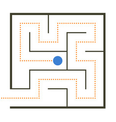 Simple maze Royalty Free Vector Image - VectorStock