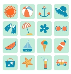 Sea creatures colorful collection Royalty Free Vector Image