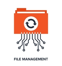 File management Royalty Free Vector Image - VectorStock