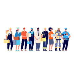 Essential workers thank you frontliners Royalty Free Vector